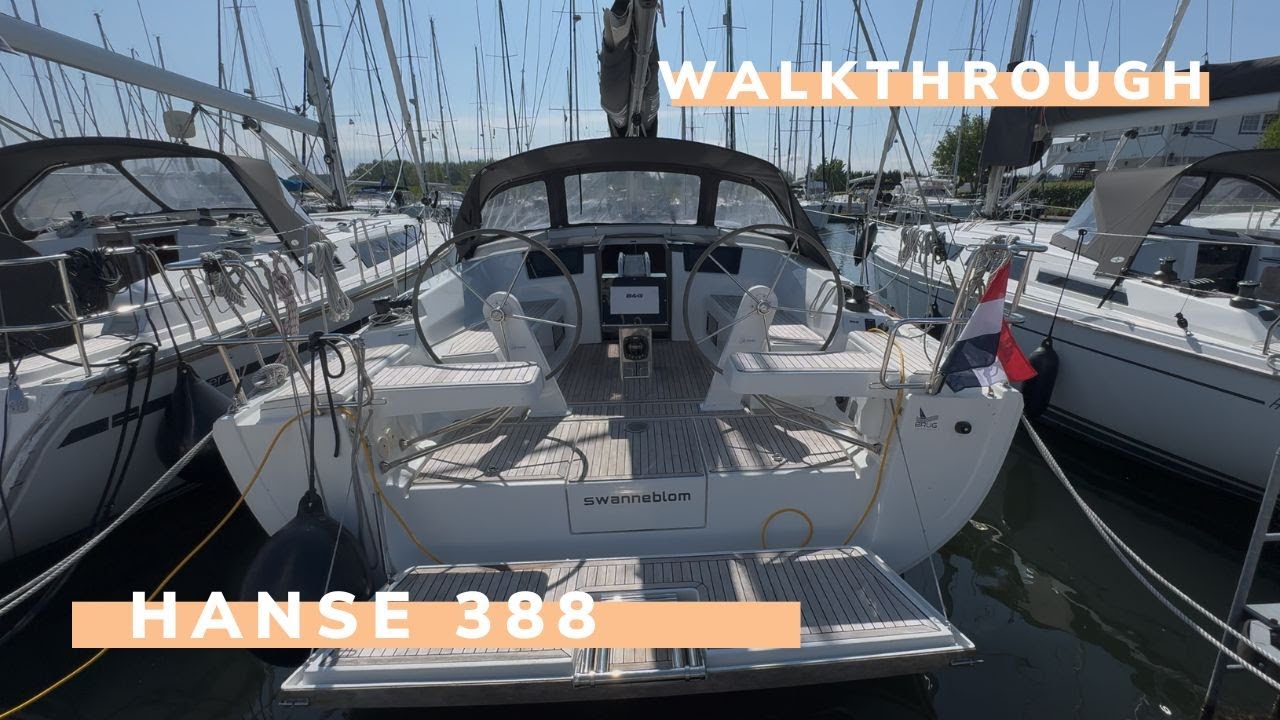 €200,000 Hanse 388 Walkthrough | Luxury Sailboat Tour - YouTube