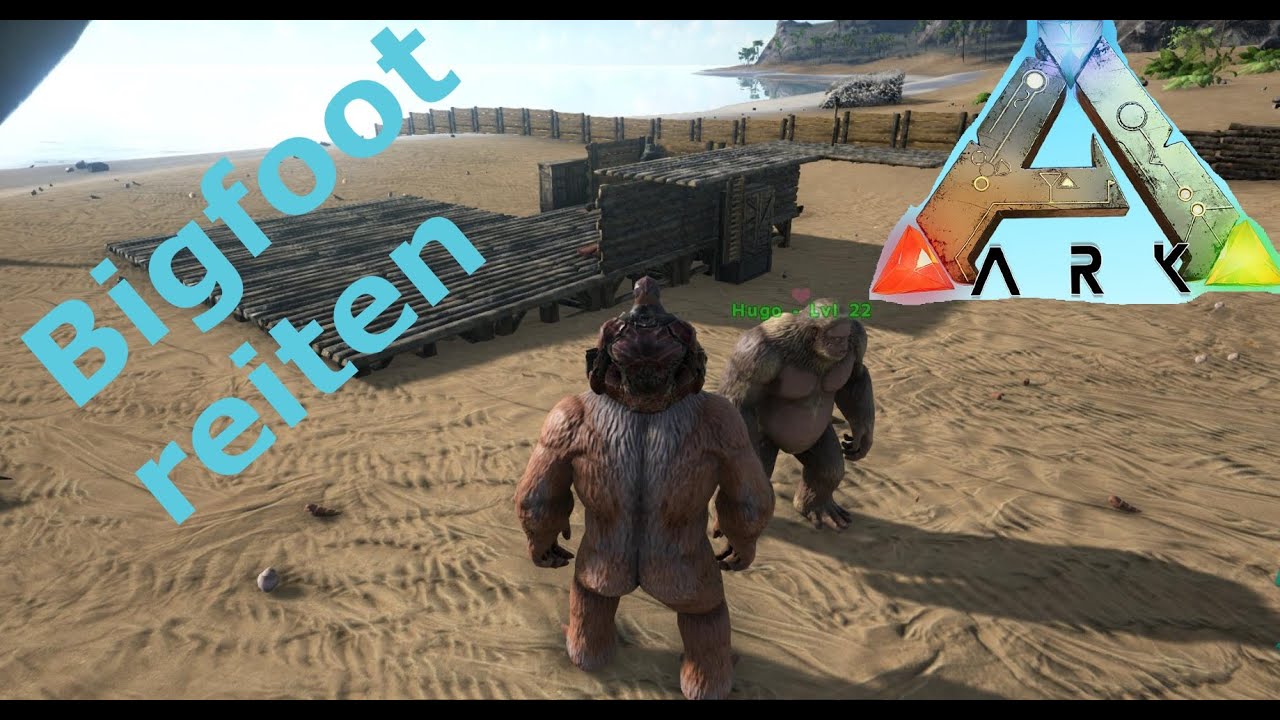ARK: Survival Evolved -Gigantopithecus/Bigfoot reiten *Lets play ARK ...