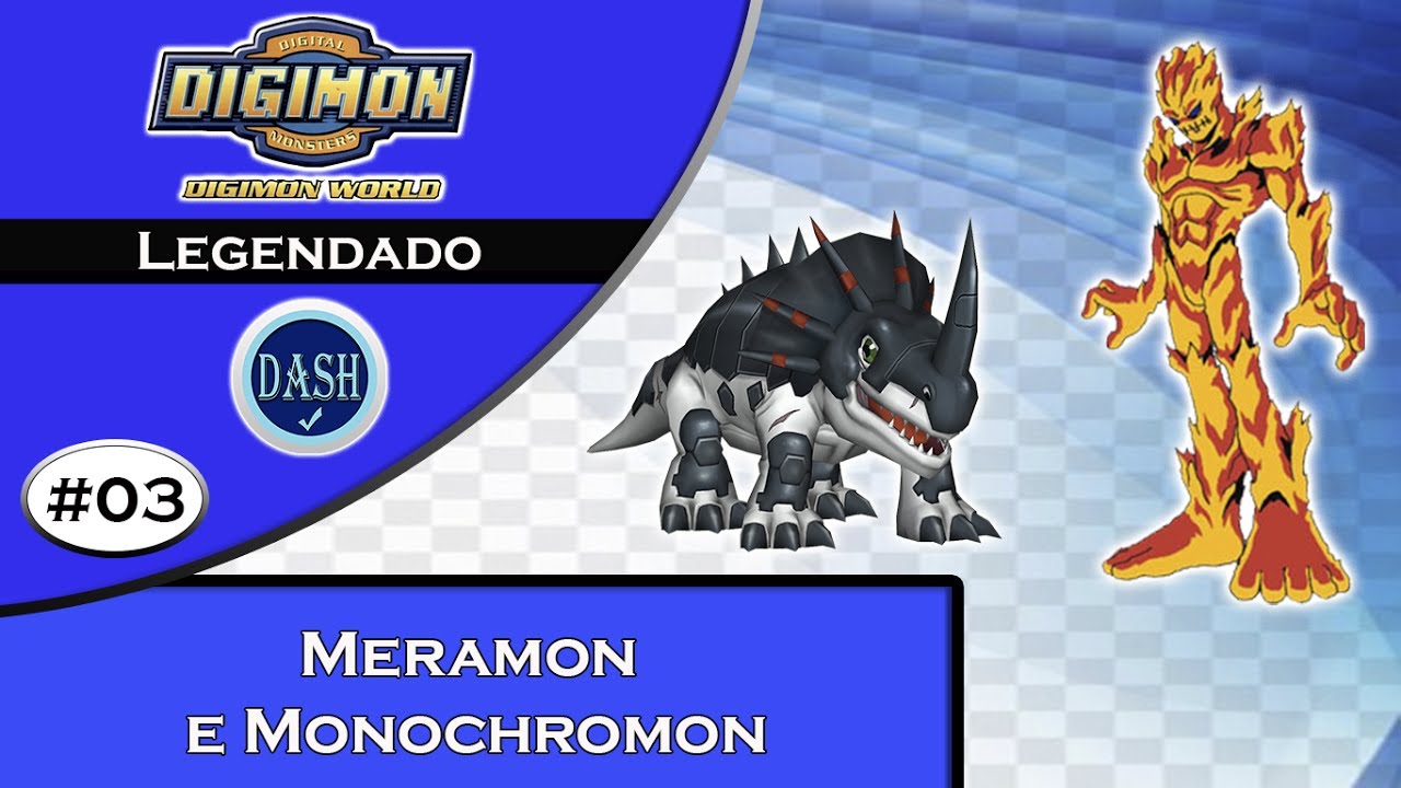 Digimon World 1 #03 - Meramon e Monochromon! (Legendado em Português ...