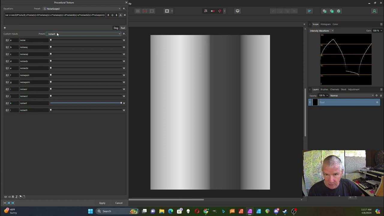 Scope Comparison of the Simple Noise Functions in Affinity Photo's Procedural Texture Filter ...