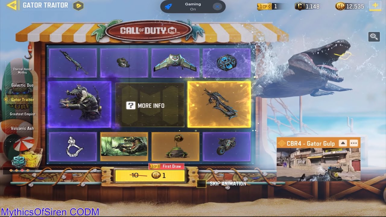 Buying Legendary CBR4 Gator Traitor Draw in Codm - YouTube