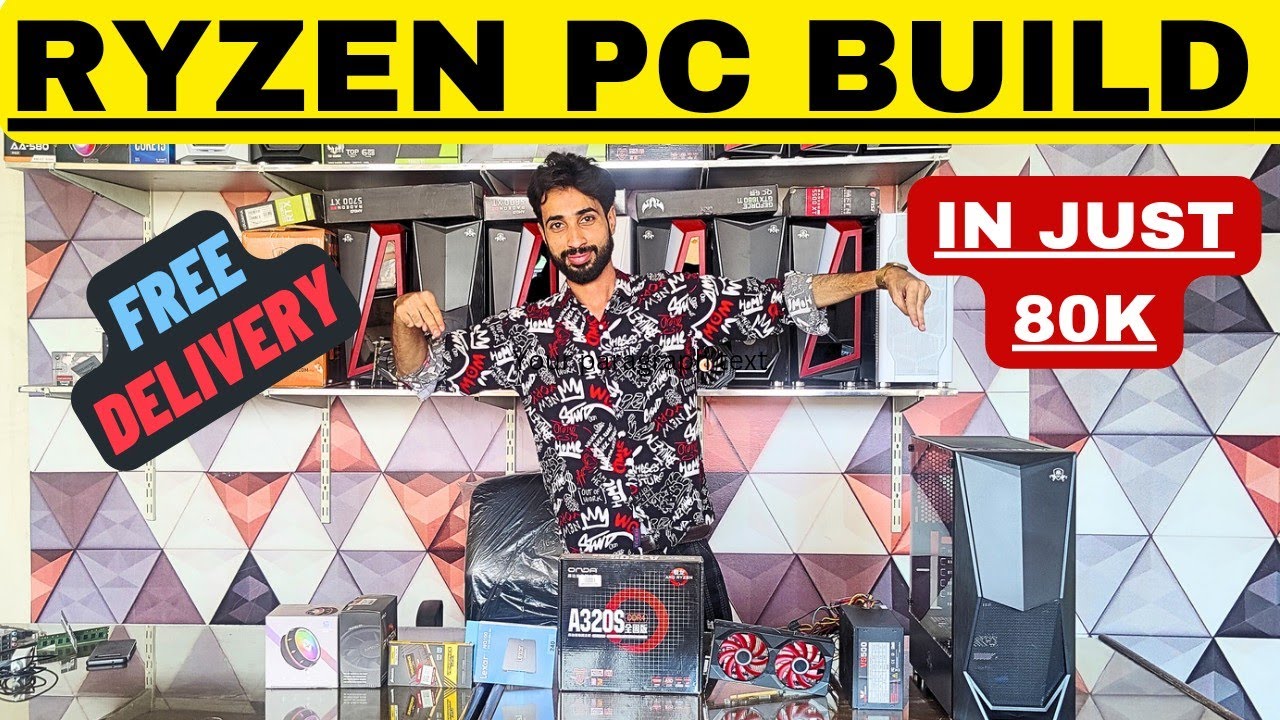 Ryzen PC Build In Just 80000 | Ryzen 5 2600 Gaming PC Build With RX 560 ...
