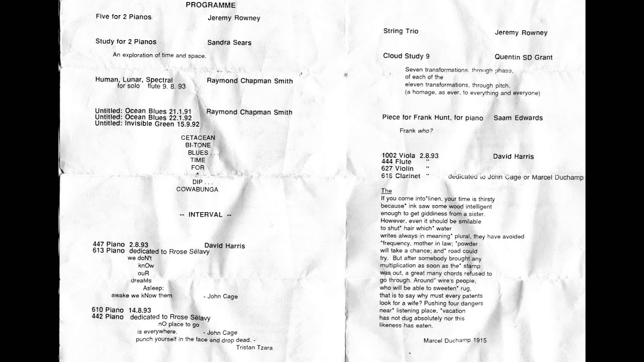 Jeremy Rowney - Five for 2 Pianos - YouTube