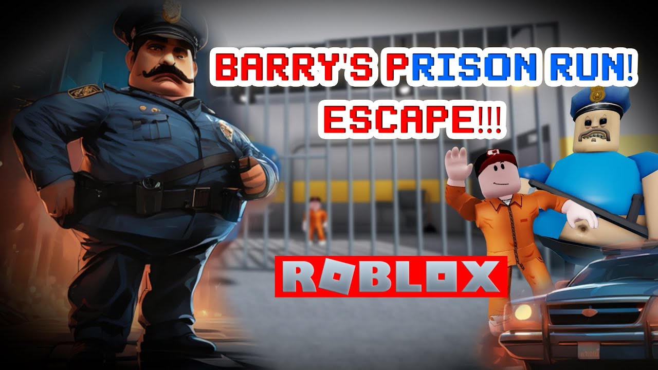 ROBLOX GAMEPLAY ESCAPE BARRY PRISON OBBY - YouTube