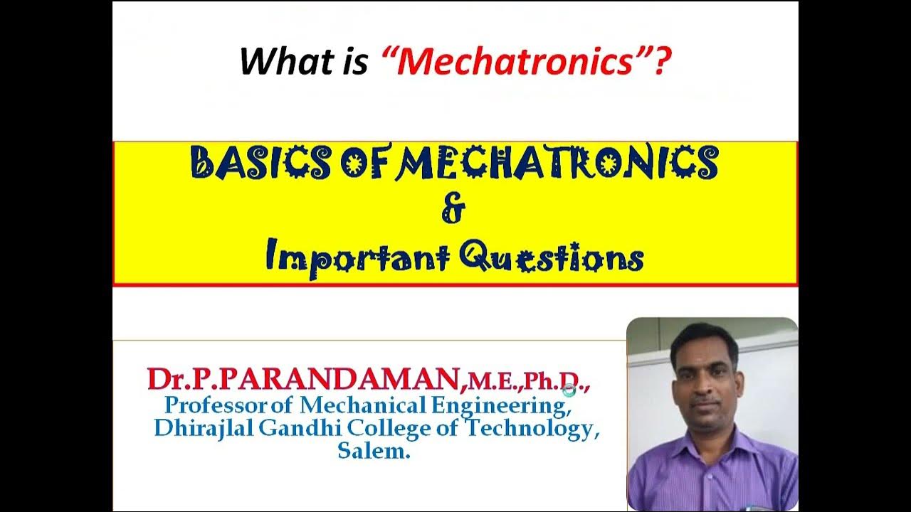 ME8791 MECHATRONICS Basics & unit 1 Important Questions - YouTube