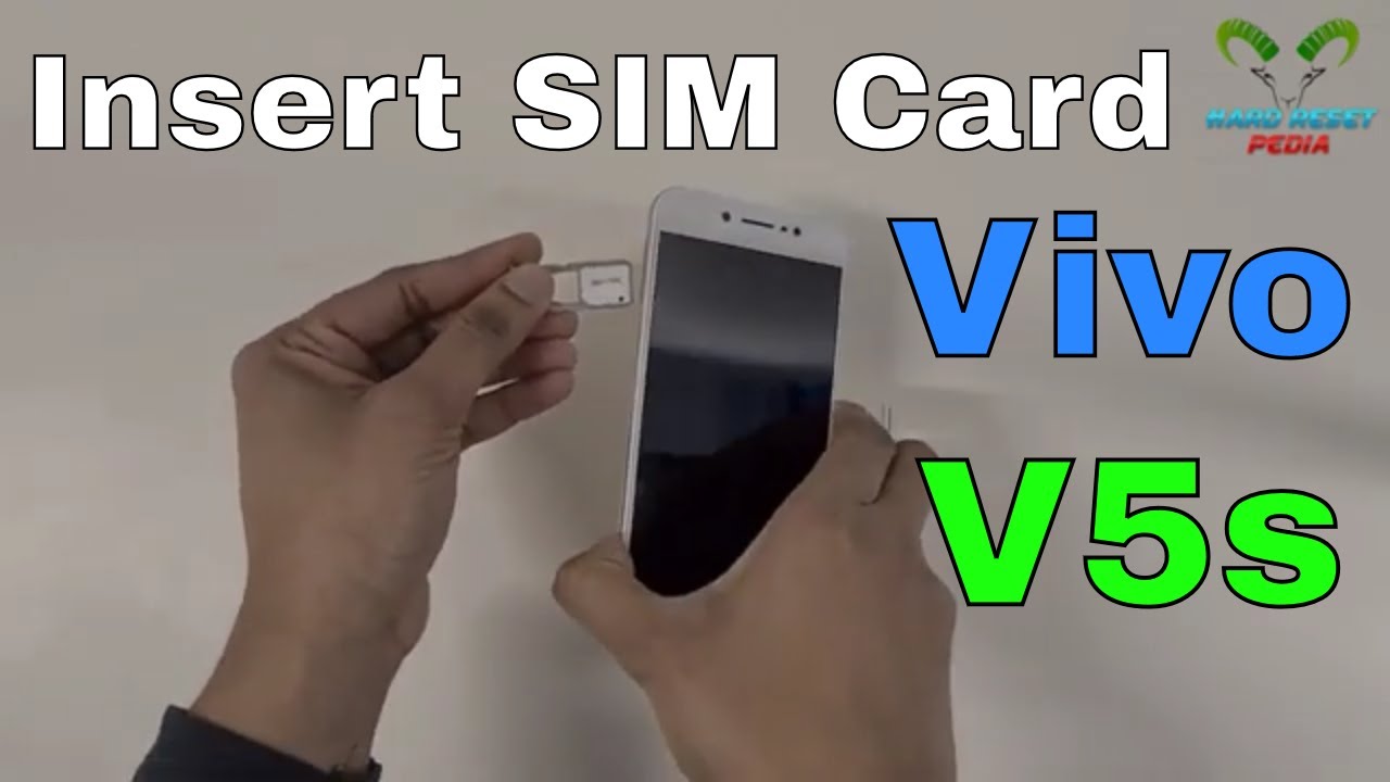 Vivo V5s Insert The SIM Card - YouTube