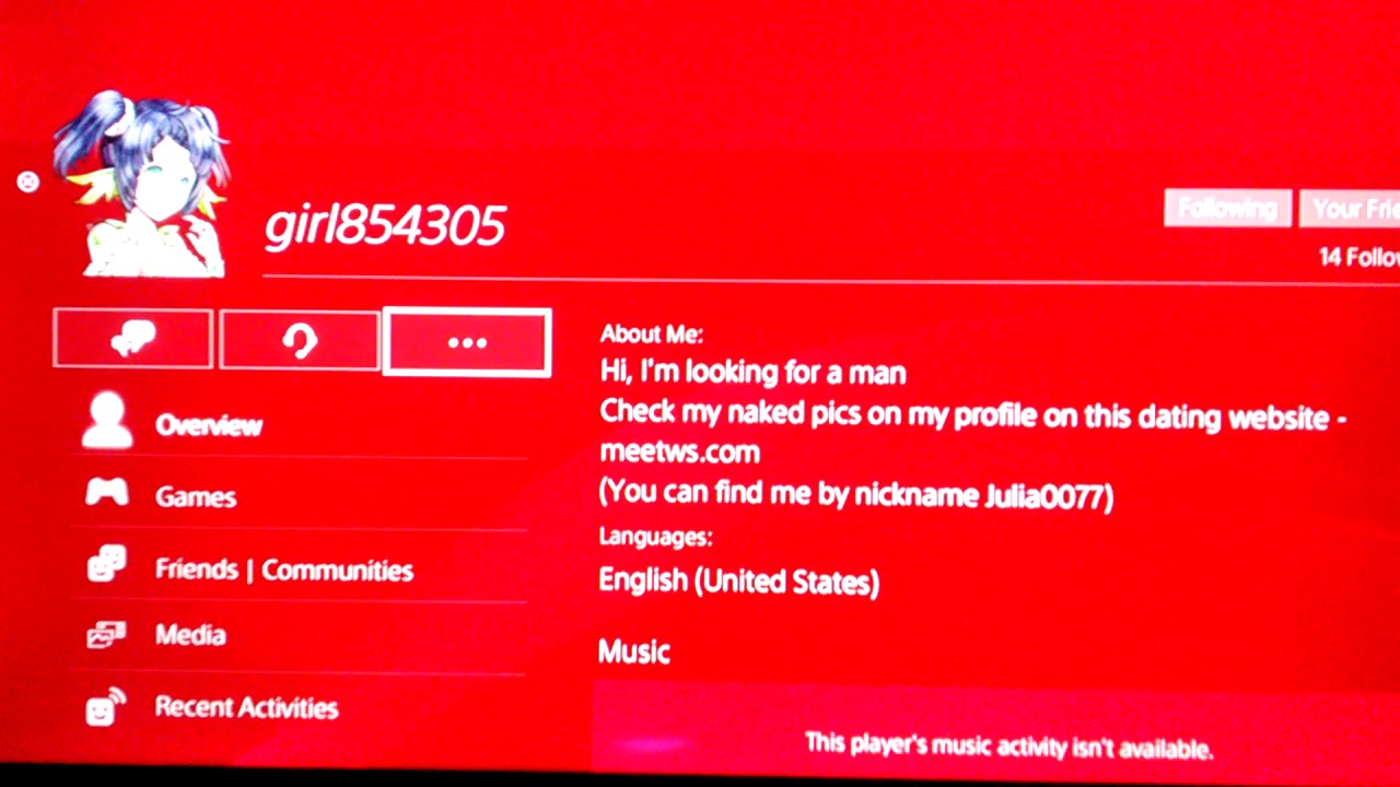 PS4 Network Virus Scammer Juila0077 - YouTube