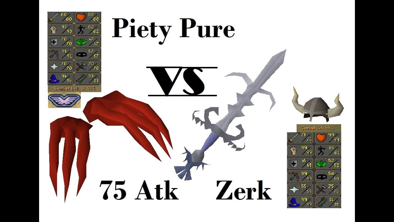 Maxed AGS Zerker VS 60 Atk Piety Pure - YouTube