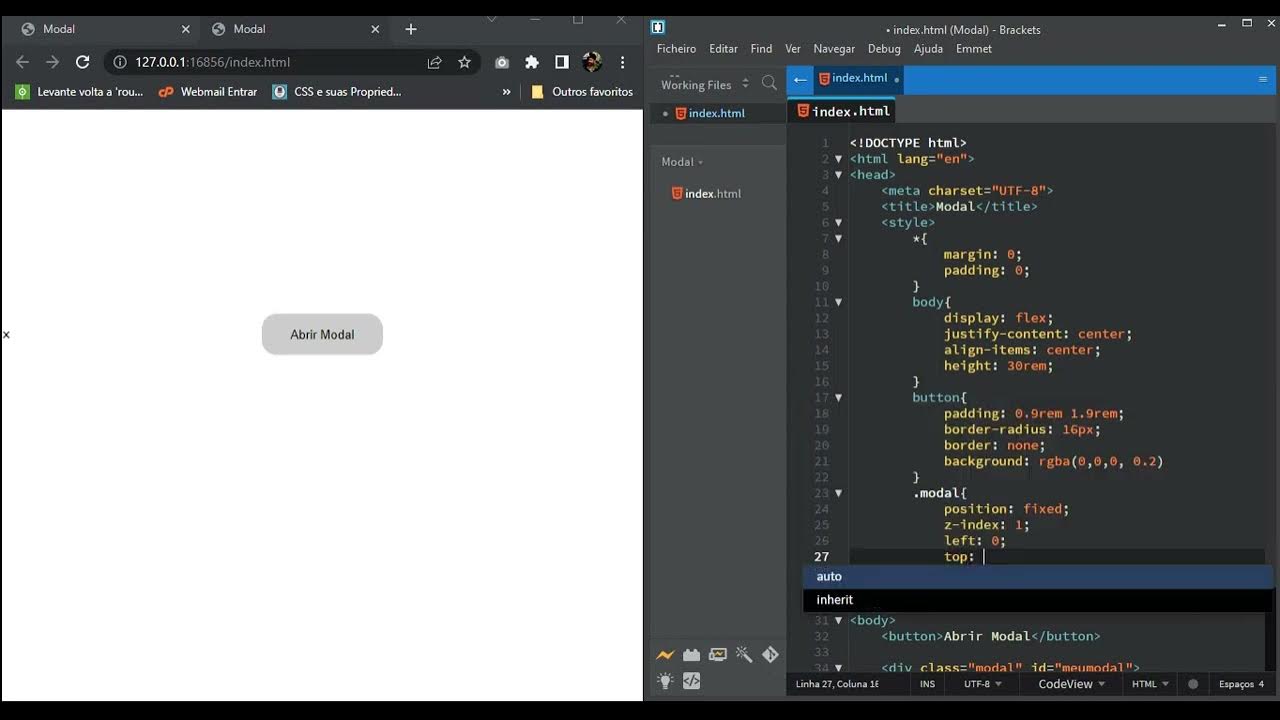 Como Fazer Modal Com Html Css E Javascript Youtube
