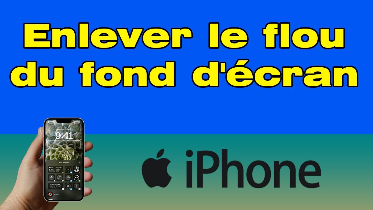 Comment enlever le flou du fond d'écran sur iPhone - YouTube