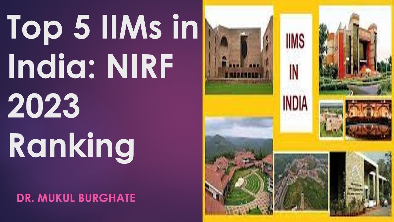 Top 5 IIMs in India: NIRF 2023 Rankings #iim #iimtindia - YouTube