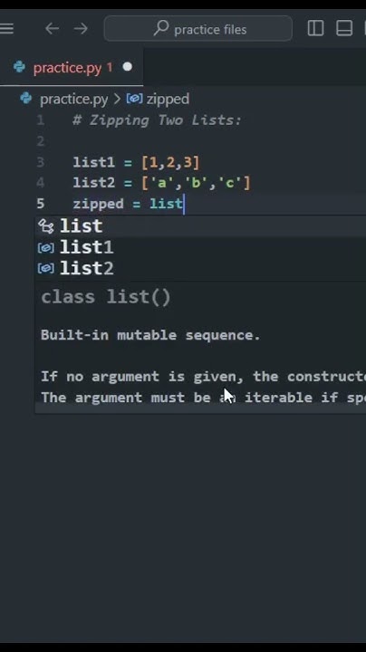 Zipping Two Lists Python Pythonprogrammingcodinglearnpython Pythonforbeginners Youtube