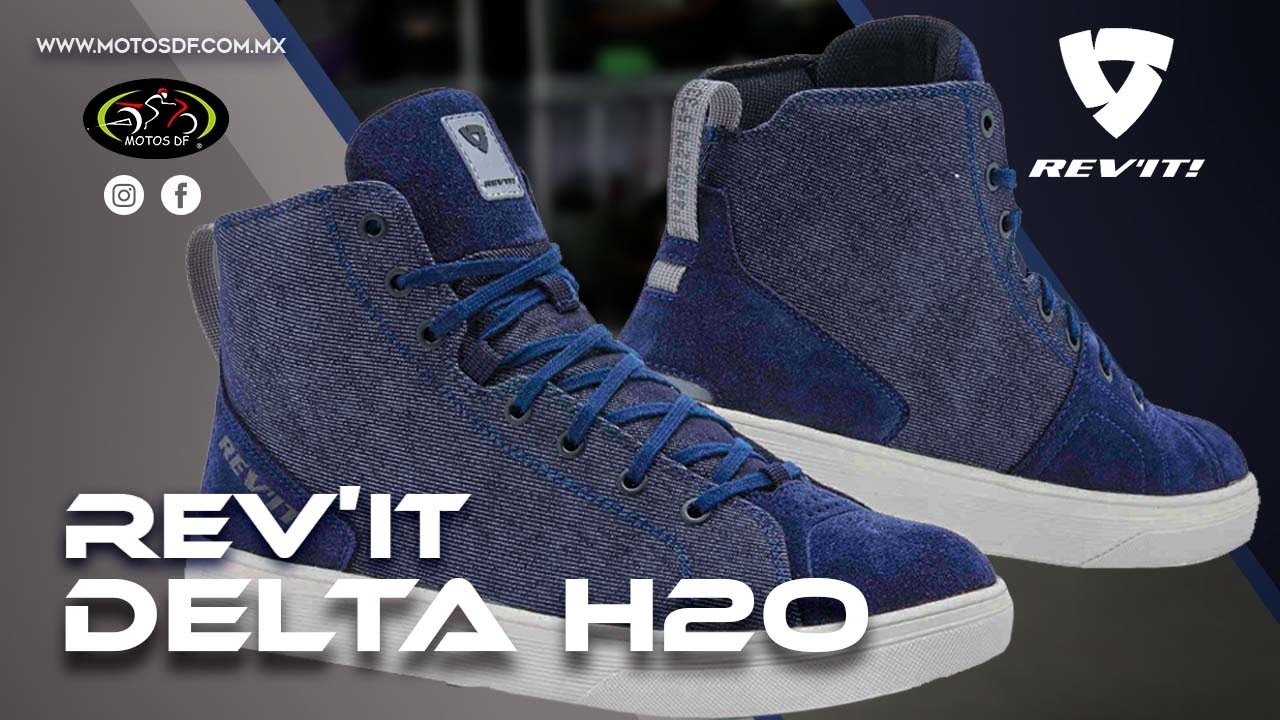 Zapatos Revit Delta H2O Dark Blue White - YouTube