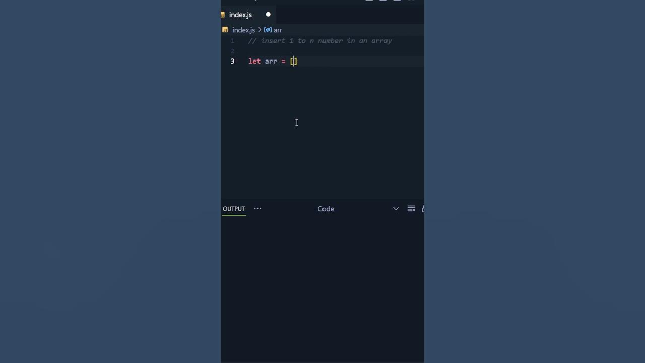 Create An Arr From 1 To N In Js Quick Js Tip Shorts Coding Javascript Like Share 