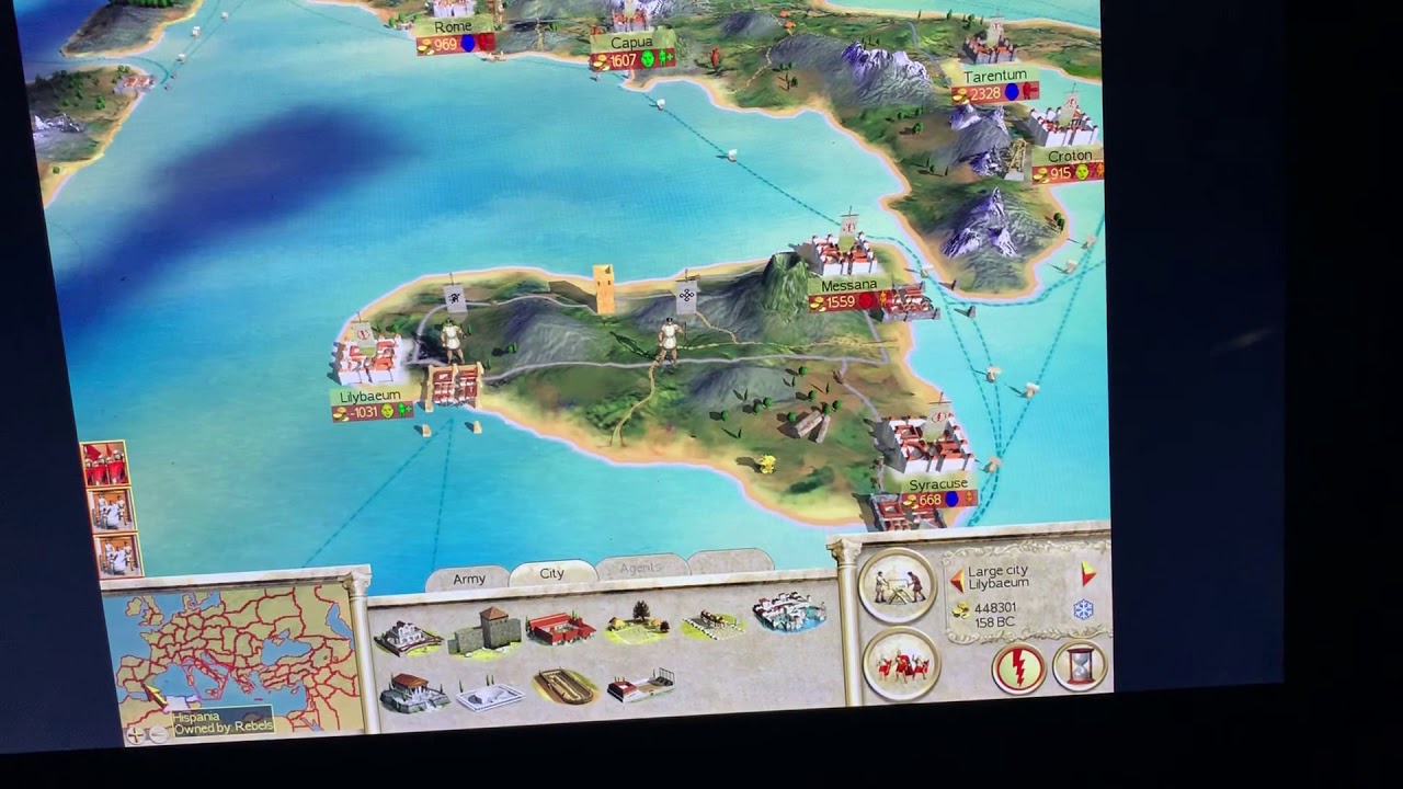Rome Total War ( Greek control whole world) - YouTube