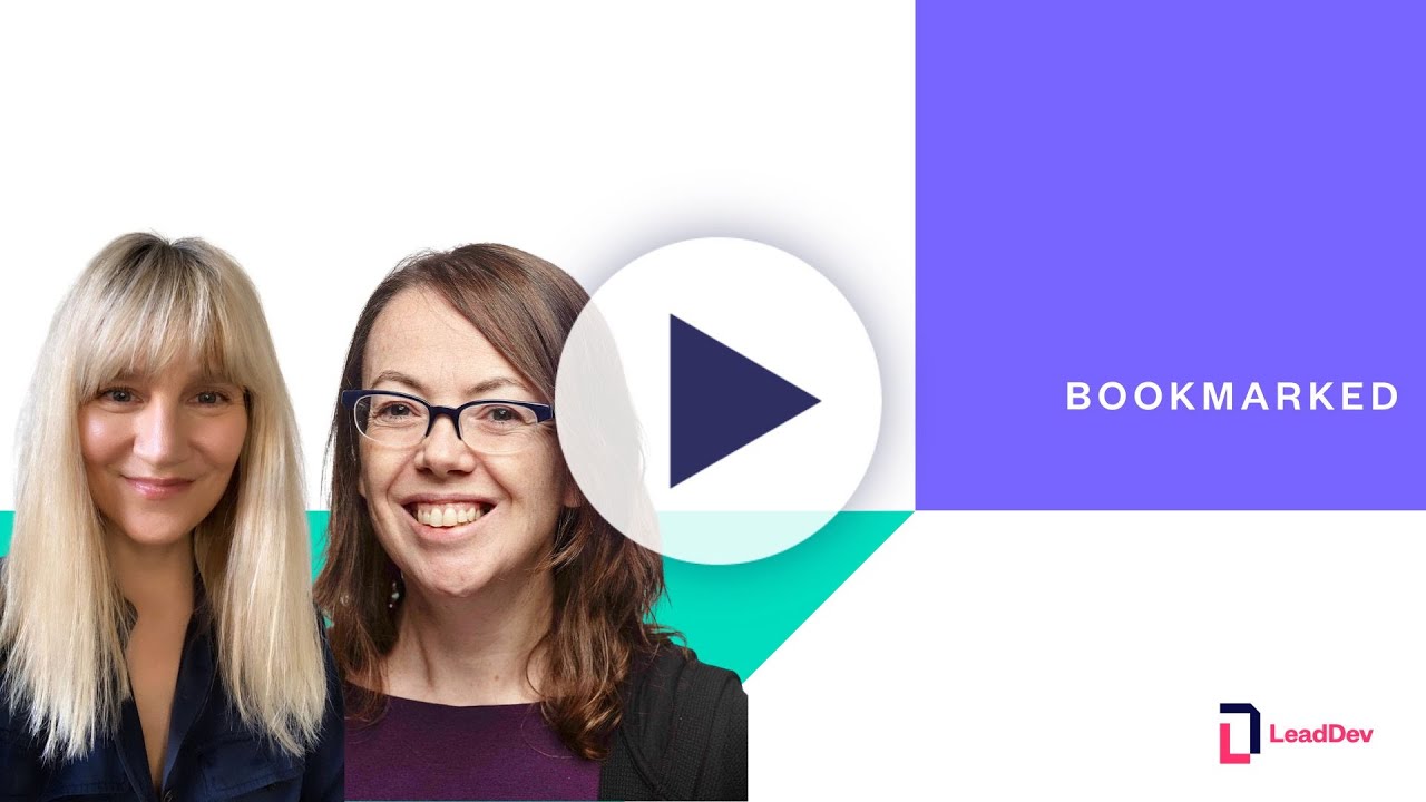 LeadDev Bookmarked - The Staff Engineer’s Path: Tanya Reilly in conversation - YouTube