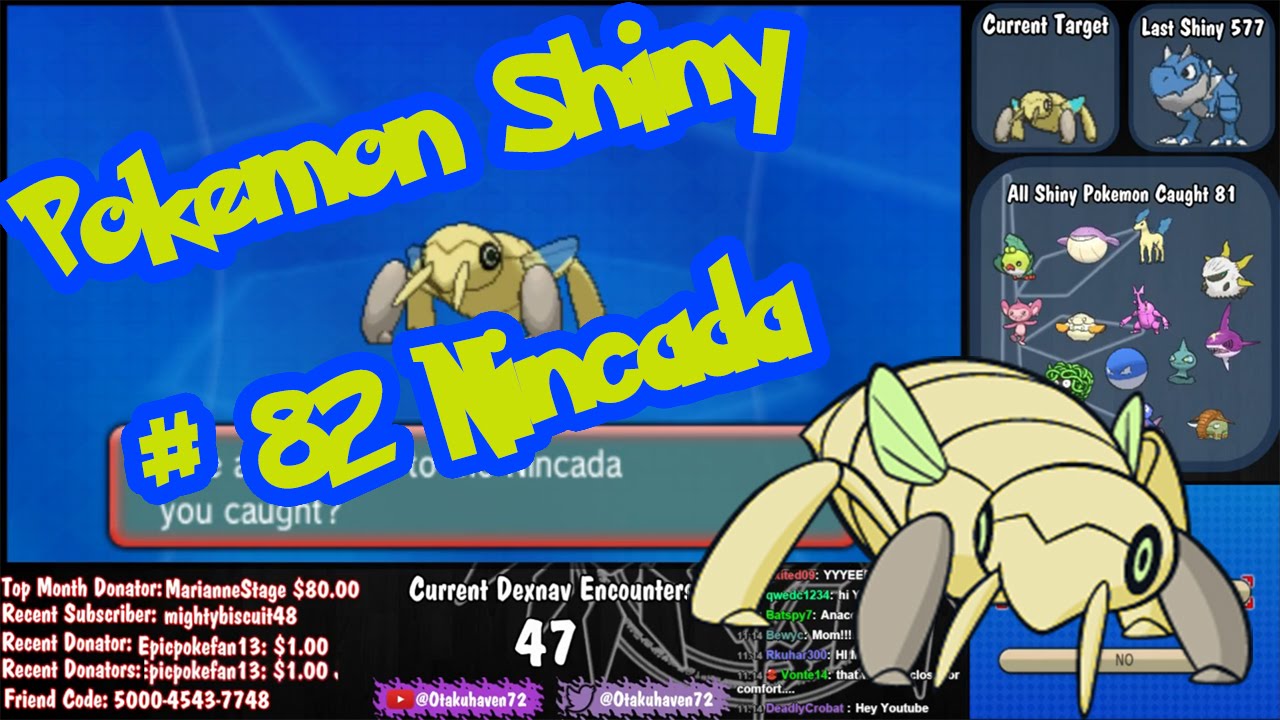 Live Shiny Nincada 47 Dexnav - Pokemon Omega Ruby & Alpha Sapphire ...