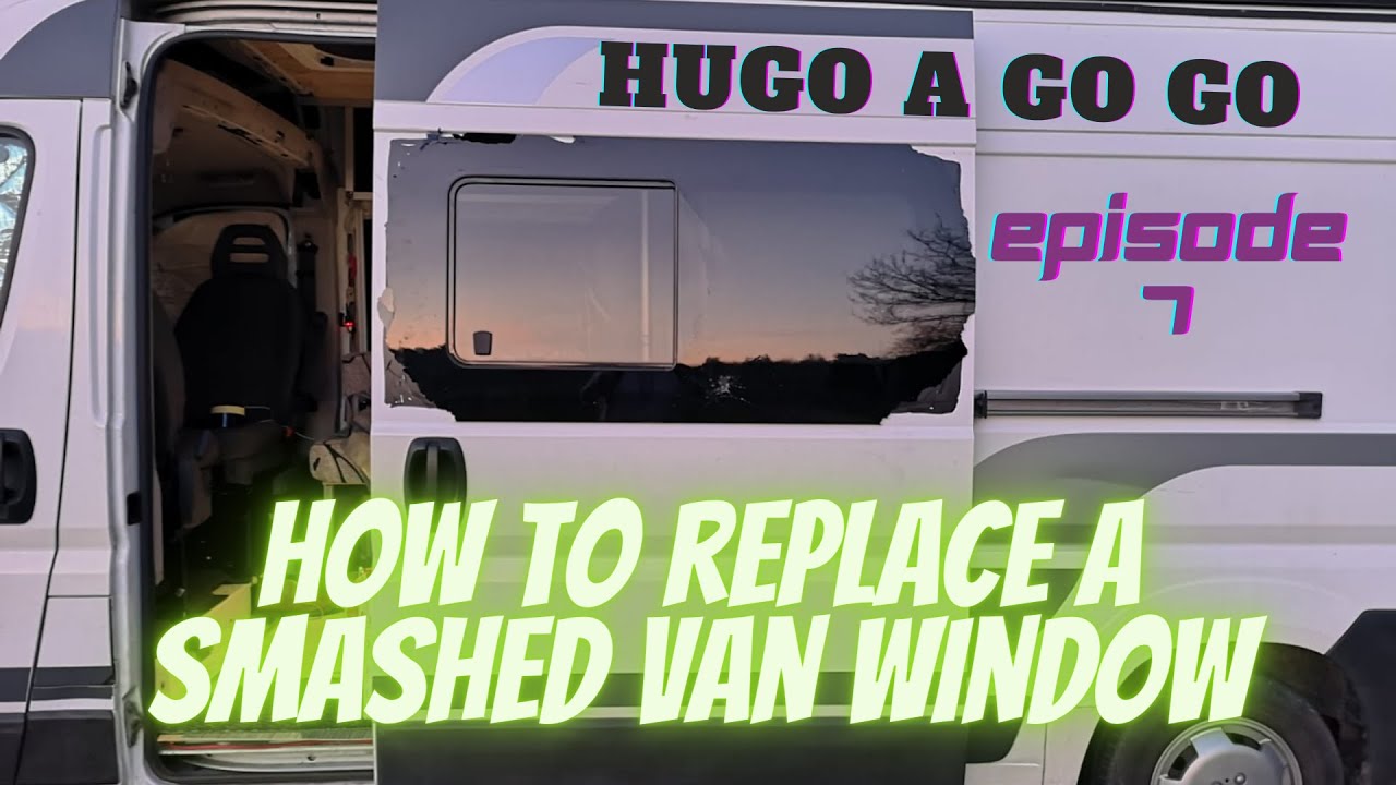 How to replace a smashed van window - YouTube