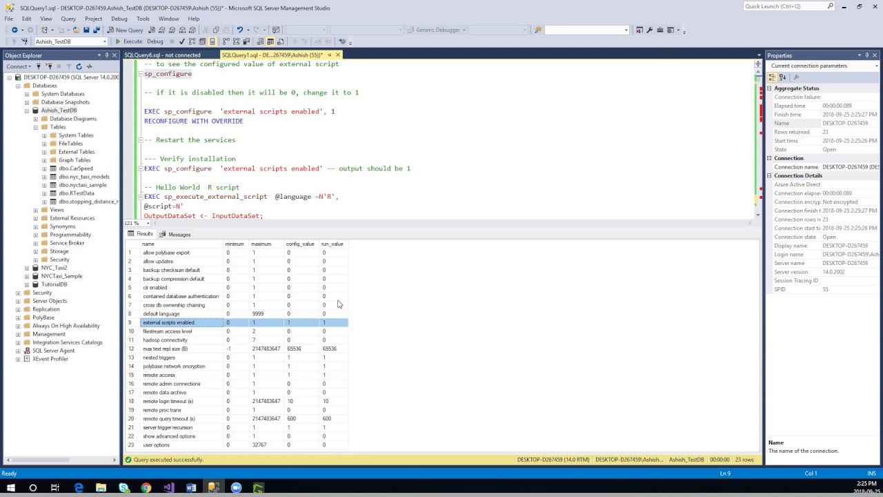 Microsoft R within SQL Server Management Studio - Part 1 - YouTube