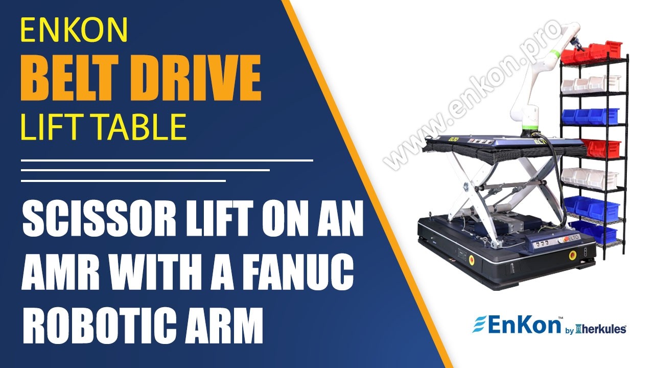 v1685 01 enkon elto fanuc belt drive vertical robot scissor lift ...