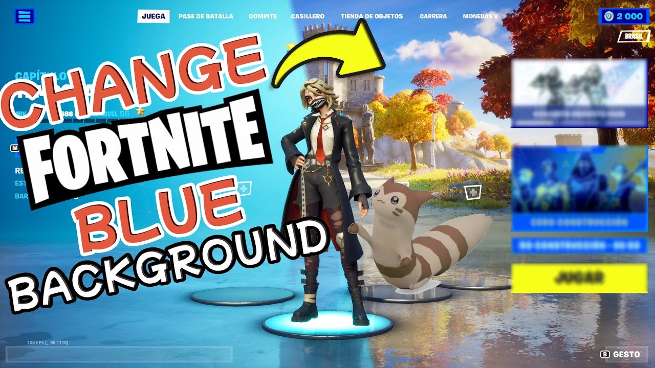 CHANGE🔧 the LOBBY BACKGROUND🖼️ FORTNITE | REMOVE THAT BLUE🟦 BACKGROUND ...