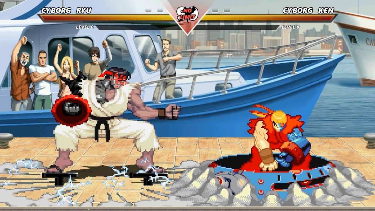 CYBORG RYU vs CYBORG KEN - Highest Level Incredible Epic Fight! - YouTube