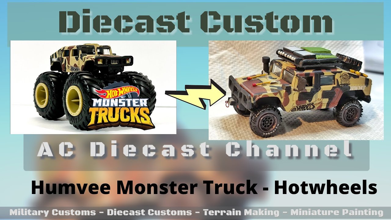 How It's Made - Custom Humvee Monster Truck - Hotwheels - YouTube