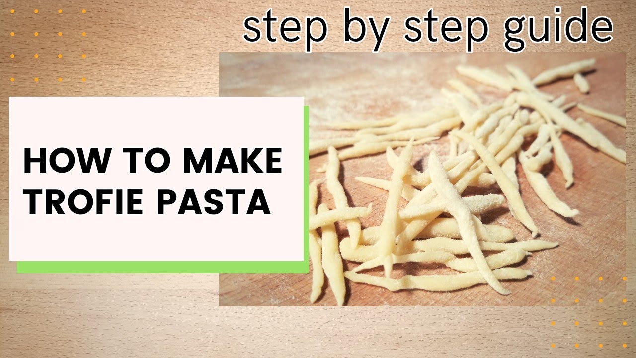 Handmade Trofie Pasta Recipe | Deporecipe.co