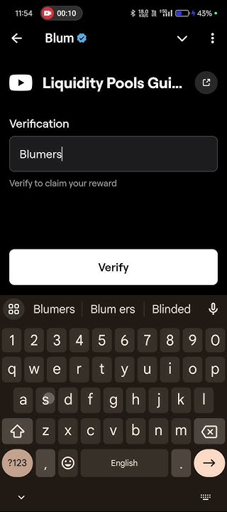 Liquidity Pools Guide | Blum Today Code | Blum Airdrop Daily Code #blumairdrop #blum - YouTube