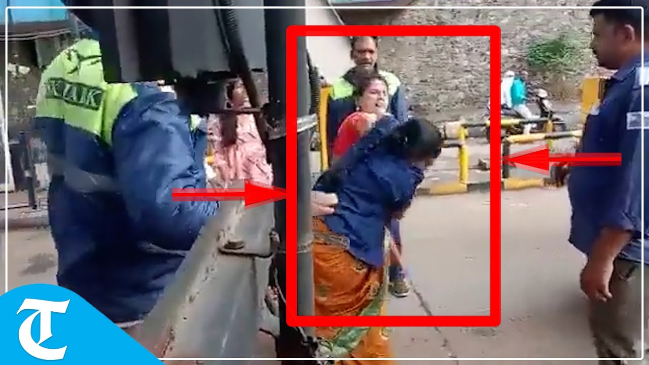 Two women engage in fierce fight at Pimpalgaon toll booth near Nashik ...