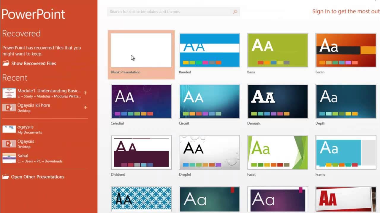 Lesson 01 Introduction - MS Power Point 2013 - Sahalsoftware - AFsomali ku baro - YouTube