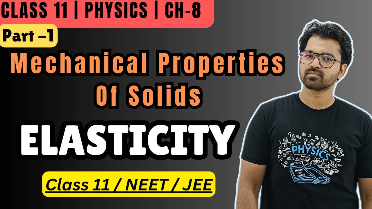 Elasticity | Elastic Limit | Mechanical Properties Of Solids | Class 11 ...