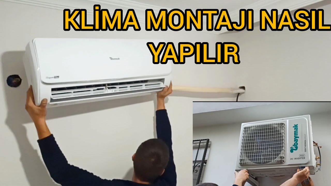 Klima montajı nasıl yapılır ? / Klima nereye takılmalı / Baymak klima ...