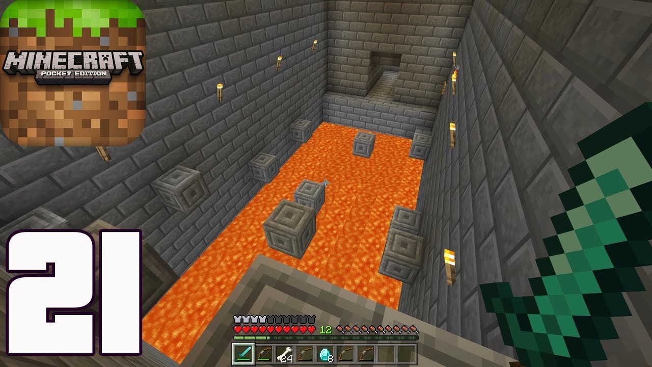 Minecraft: PE - Gameplay Walkthrough Part 21 - Escape The Skeleton Dungeon(iOS, Android, Windows ...