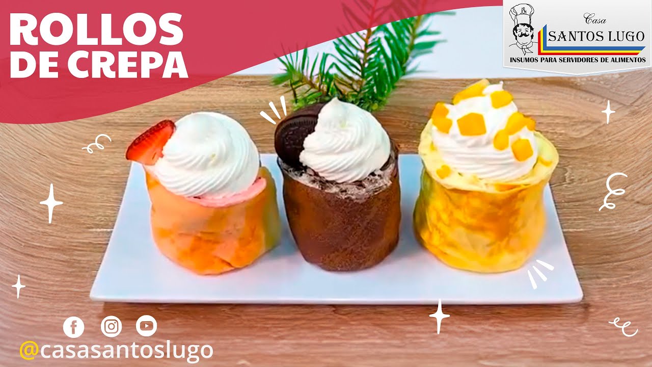 ROLLOS DE CREPA ⭐RECETA FÁCIL Y RÁPIDA⭐ - YouTube