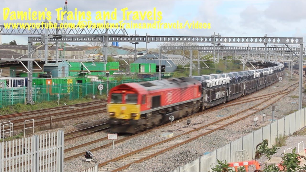 MML DB Class 66 No. 66192 with Toyota Car Train, Finedon Road ...