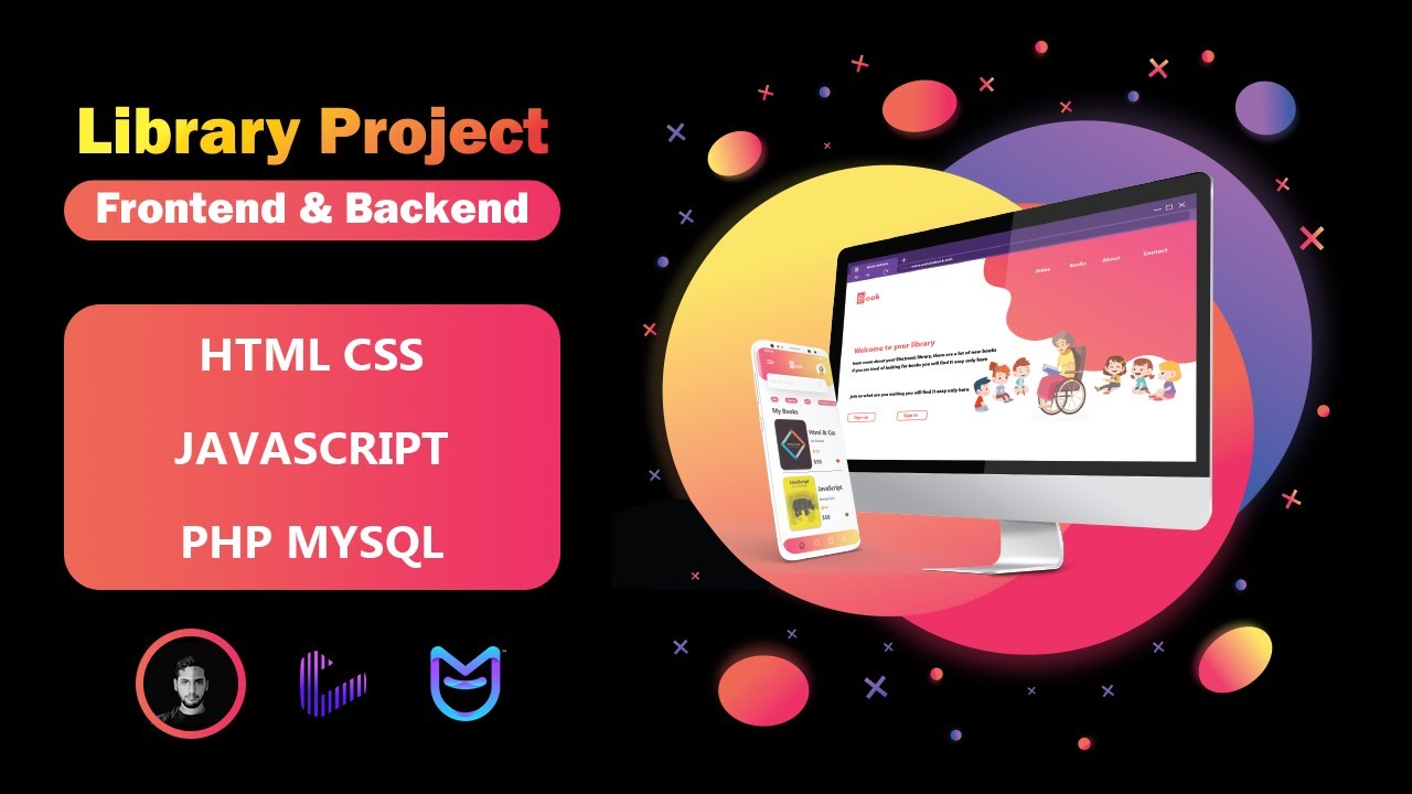 Library Management System | Frontend and Backend in PHP, HTML, CSS, JavaScript - Free - YouTube