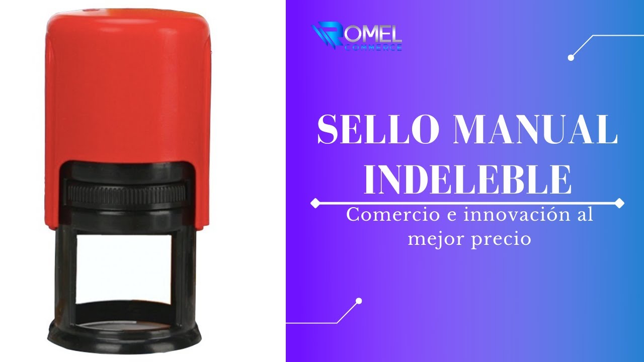 SELLO MANUAL INDELEBLE - YouTube