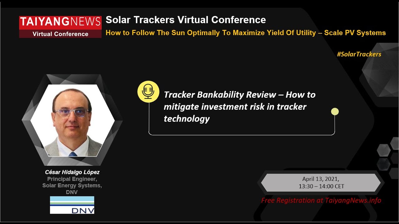 Cesar Hidalgo, DNV:Tracker Bankability Review –How to Mitigate ...