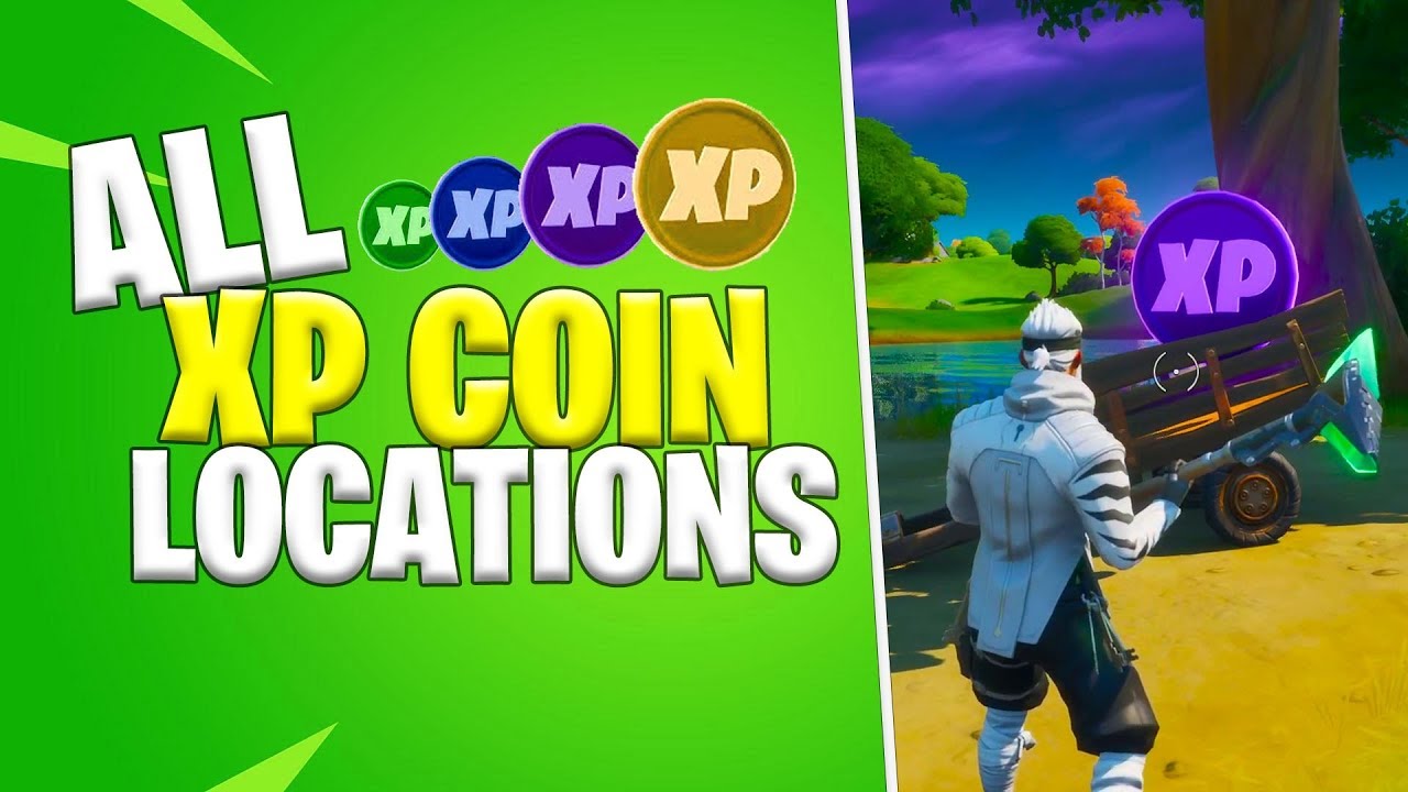 All XP COINS Locations (Green, Blue, Yellow, Gold Coins) - Fortnite ...