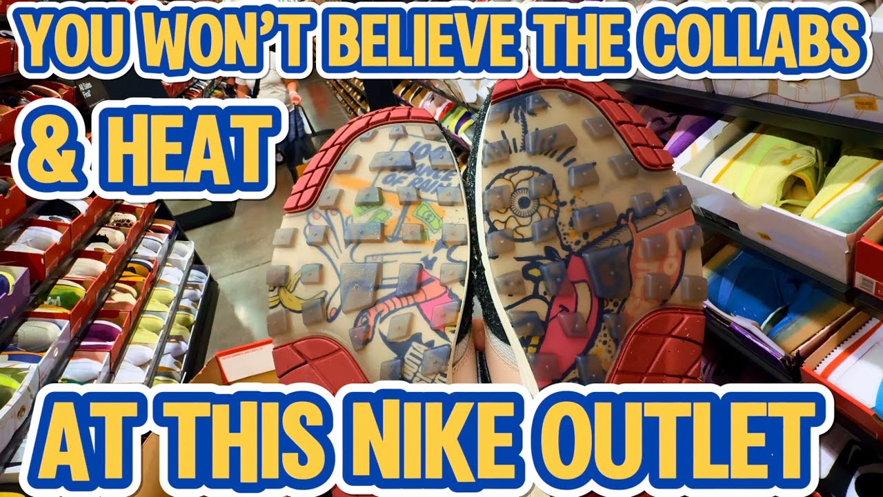 Rare Collabs & tons of Jordan retros at Nike outlet - YouTube