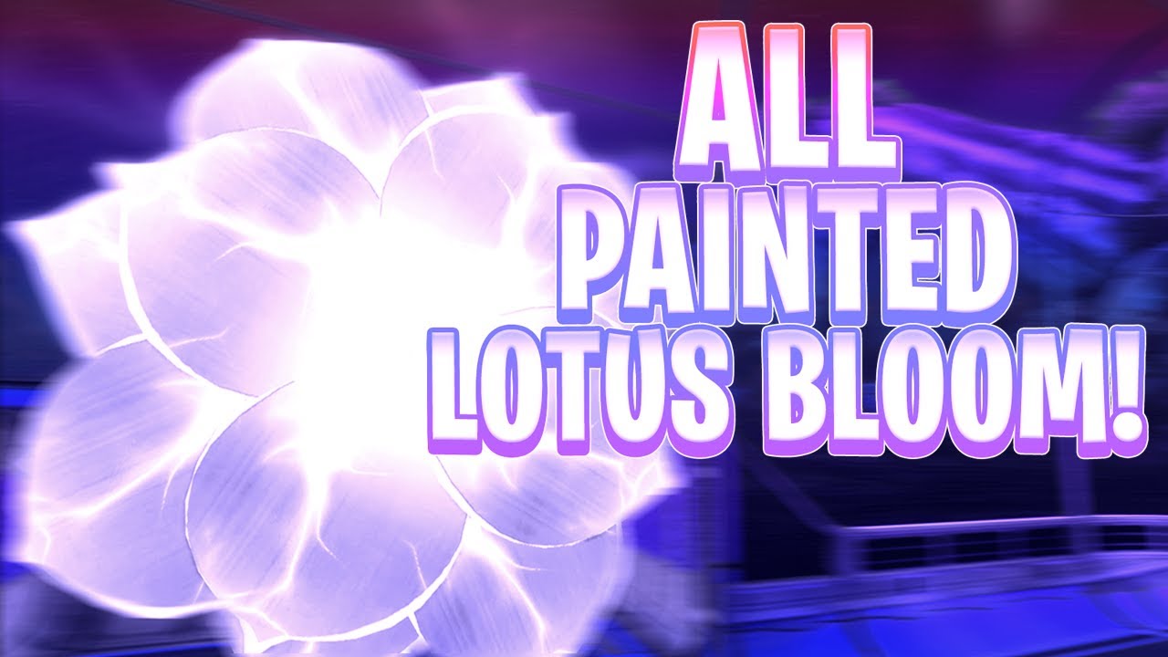 All Painted Lotus Bloom Goal Explosion In Rocket League! (Rocket League ...
