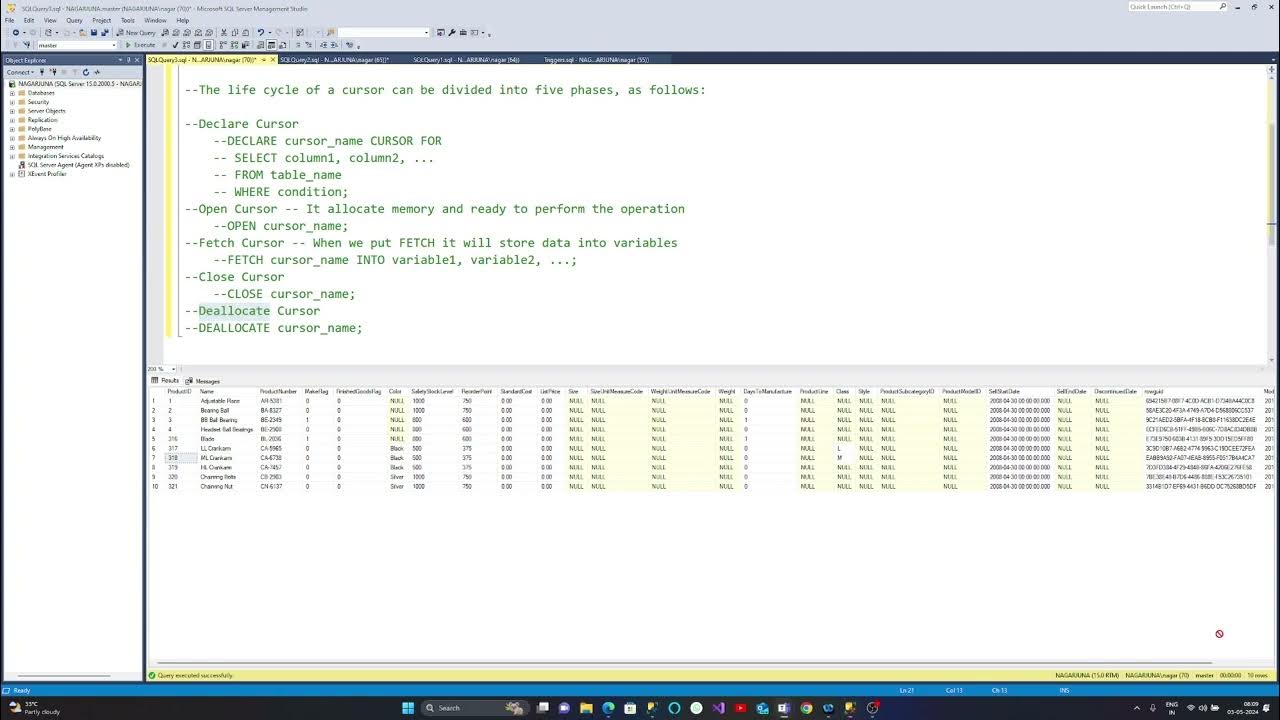 36 Sql Server Cursors Youtube