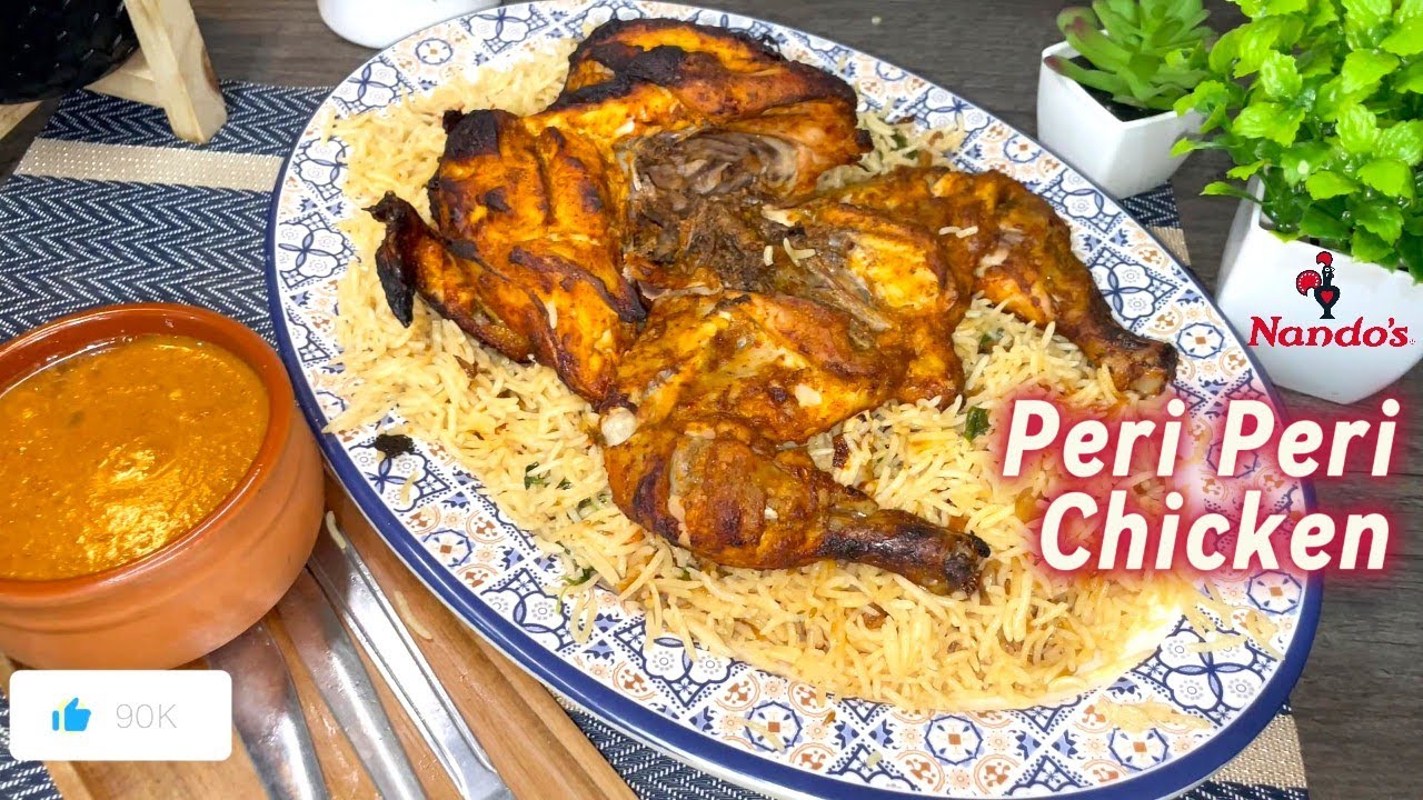 Nando's Style Peri Peri Chicken with Peri Peri Sauce and Rice | Recipe ...