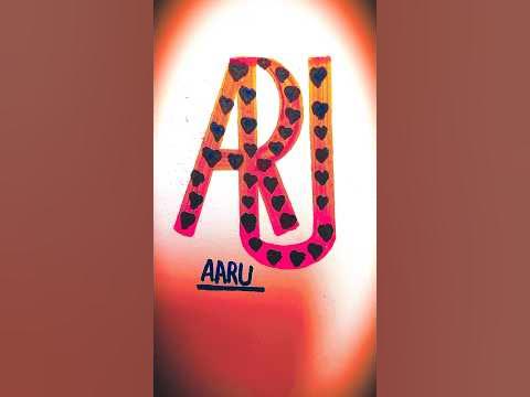 🥰Aaru name logo design #logo #logodesigner #name #namelogodesign - YouTube