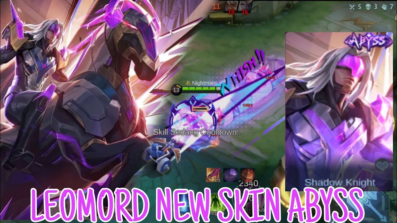 LEOMORD NEW SKIN ABYSS SHADOW KNIGHT - MOBILE LEGENDS BANG BANG - YouTube