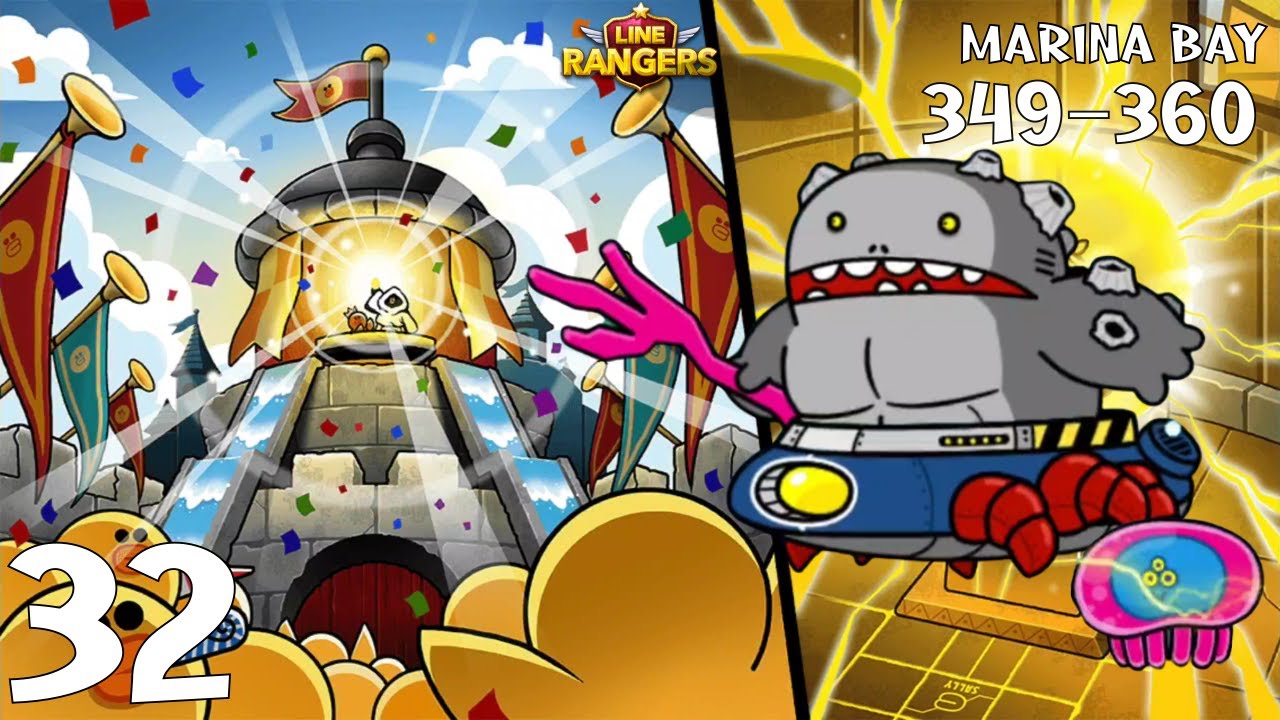 Marina Bay 349–360 Boss Stage - LINE Rangers Gameplay (no commentary ...