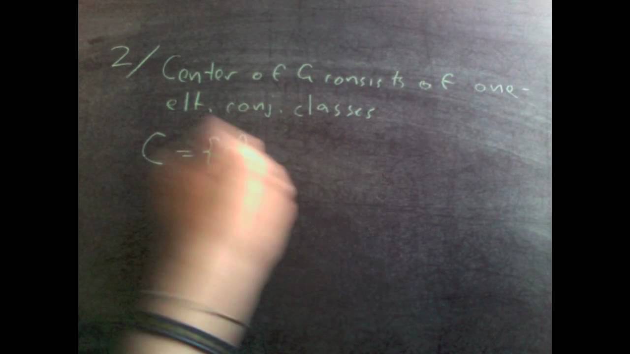 The Class Equation - YouTube