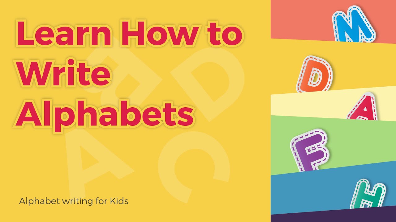 How to write ABCD Alphabets the easy way - YouTube