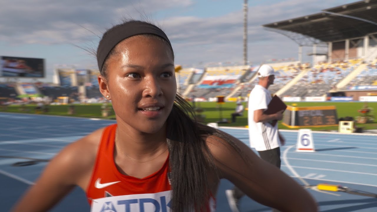 IAAF WU20 Championships Bydgoszcz 2016 800m Women SF Aaliyah MILLER USA ...